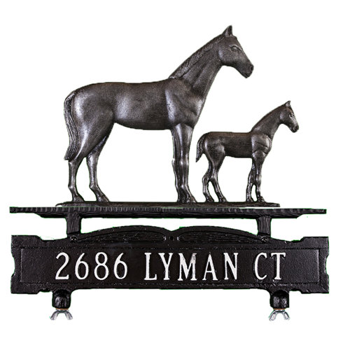 Montague Metal Products Metal Illuminated Mailbox Sign | Wayfair