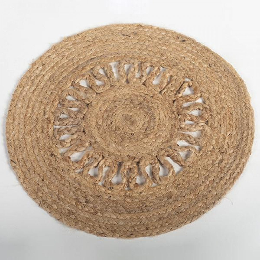 Bayou Breeze Braided Round Jute Placemat | Wayfair