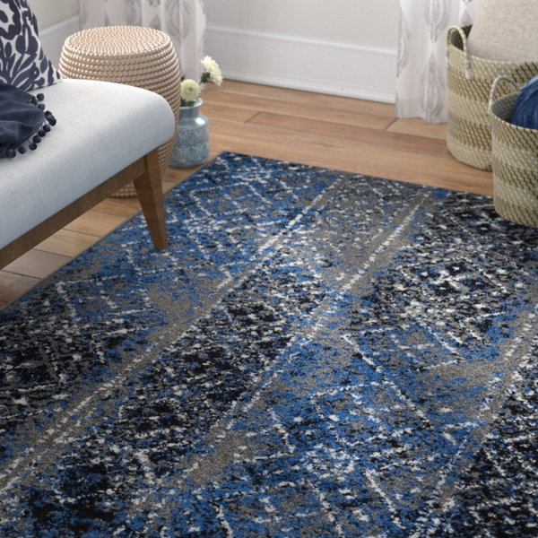 Highland Dunes Jarra Performance Abstract Rug & Reviews | Wayfair