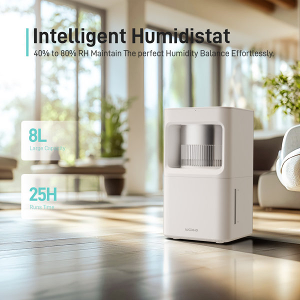 WOOOHOO 2.1 Gal. Mistless 6-Speed Humidifier For 430 Sq. Ft.with ...