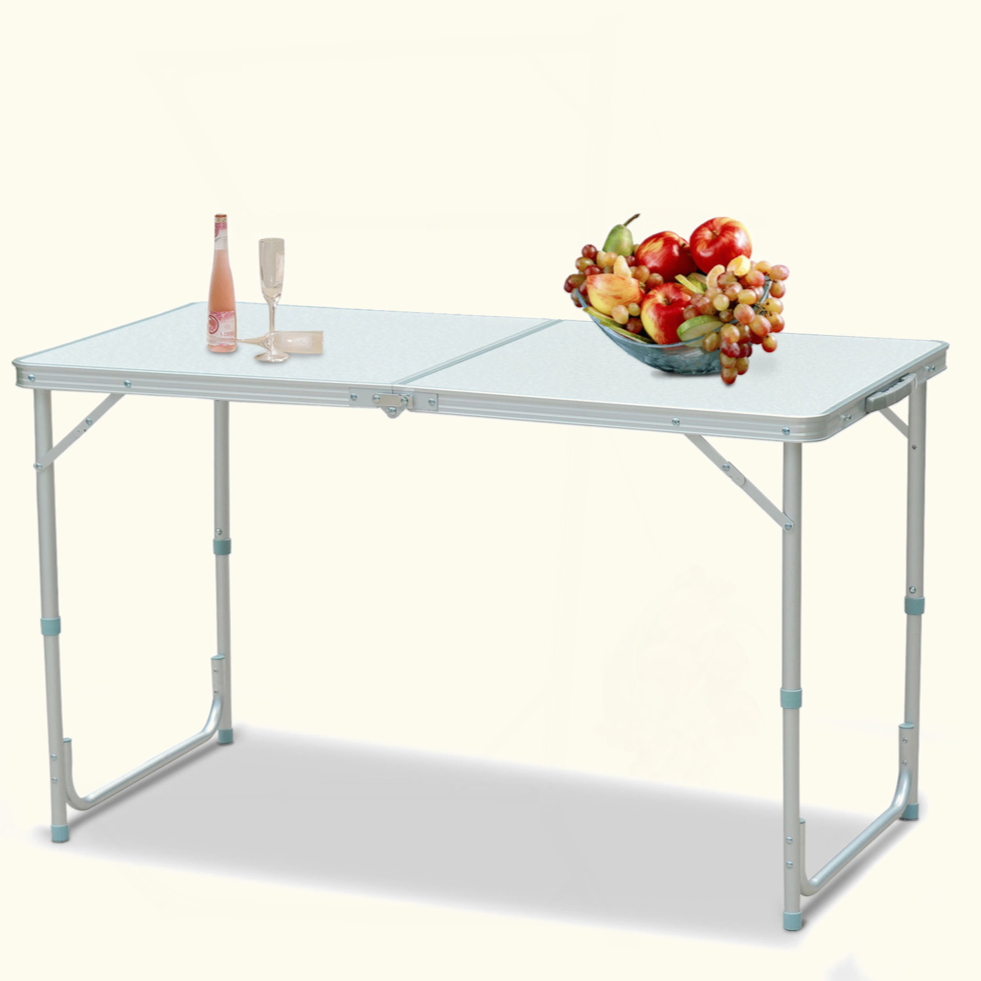 Arlmont & Co. Folding Camping Table With Height Adjustability ...