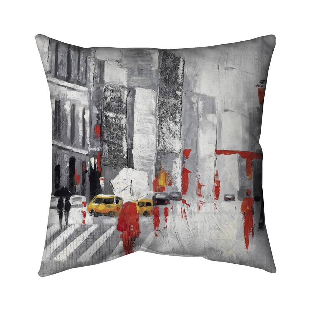 Begin Edition International Inc. Cloudy City Street Square Pillow Cover ...