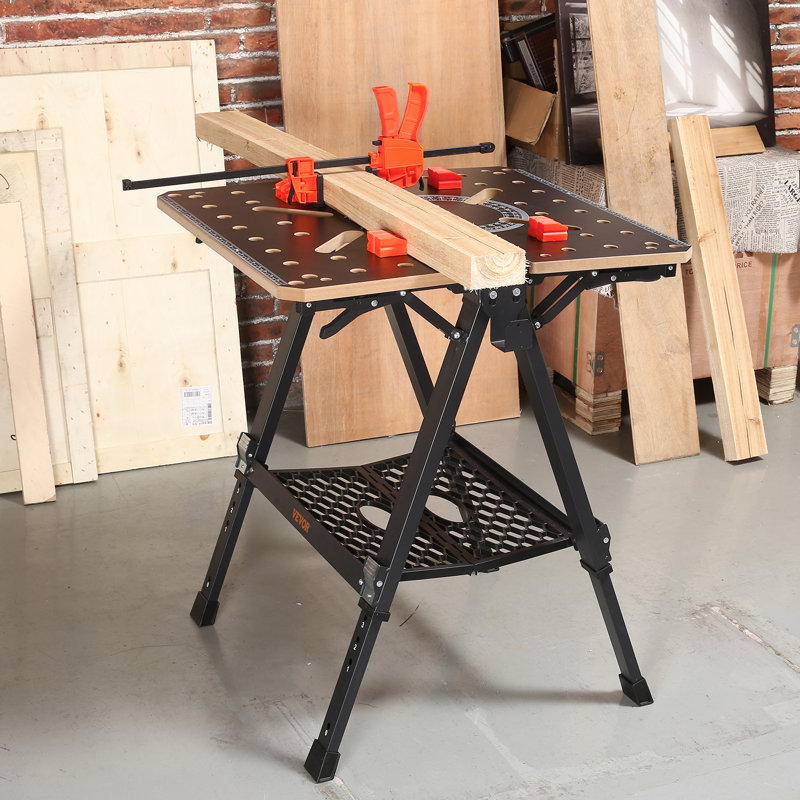 WFX Utility™ 27'' W Manufactured Wood Top Height-Adjustable Workbench ...