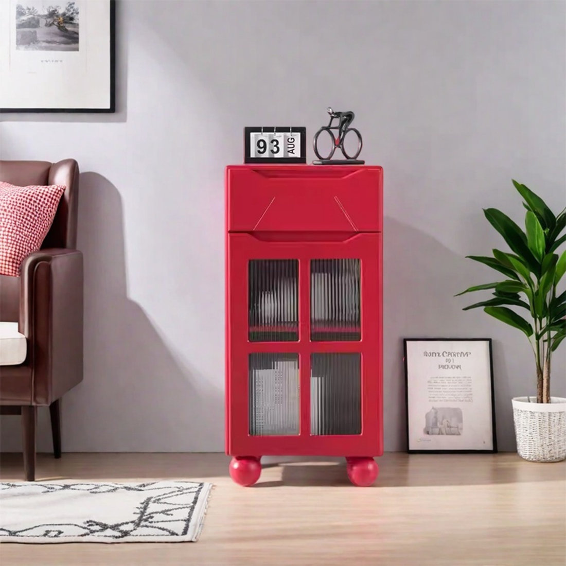 Latitude Run® Elegant Storage Cabinet with Spacious Drawer | Wayfair