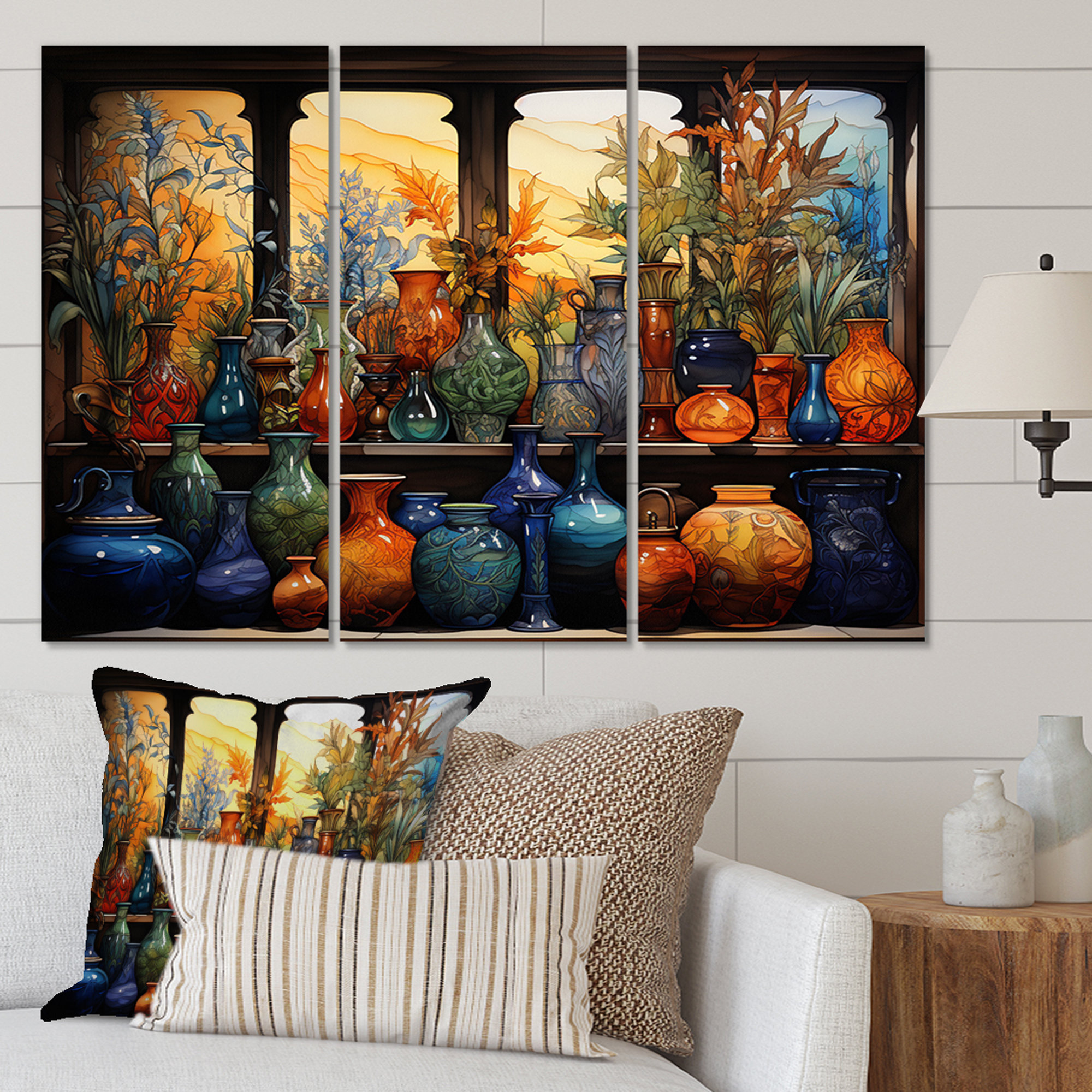Design Art Islam Art Islamic Pottery II - Islamic Metal Wall Art Prints ...
