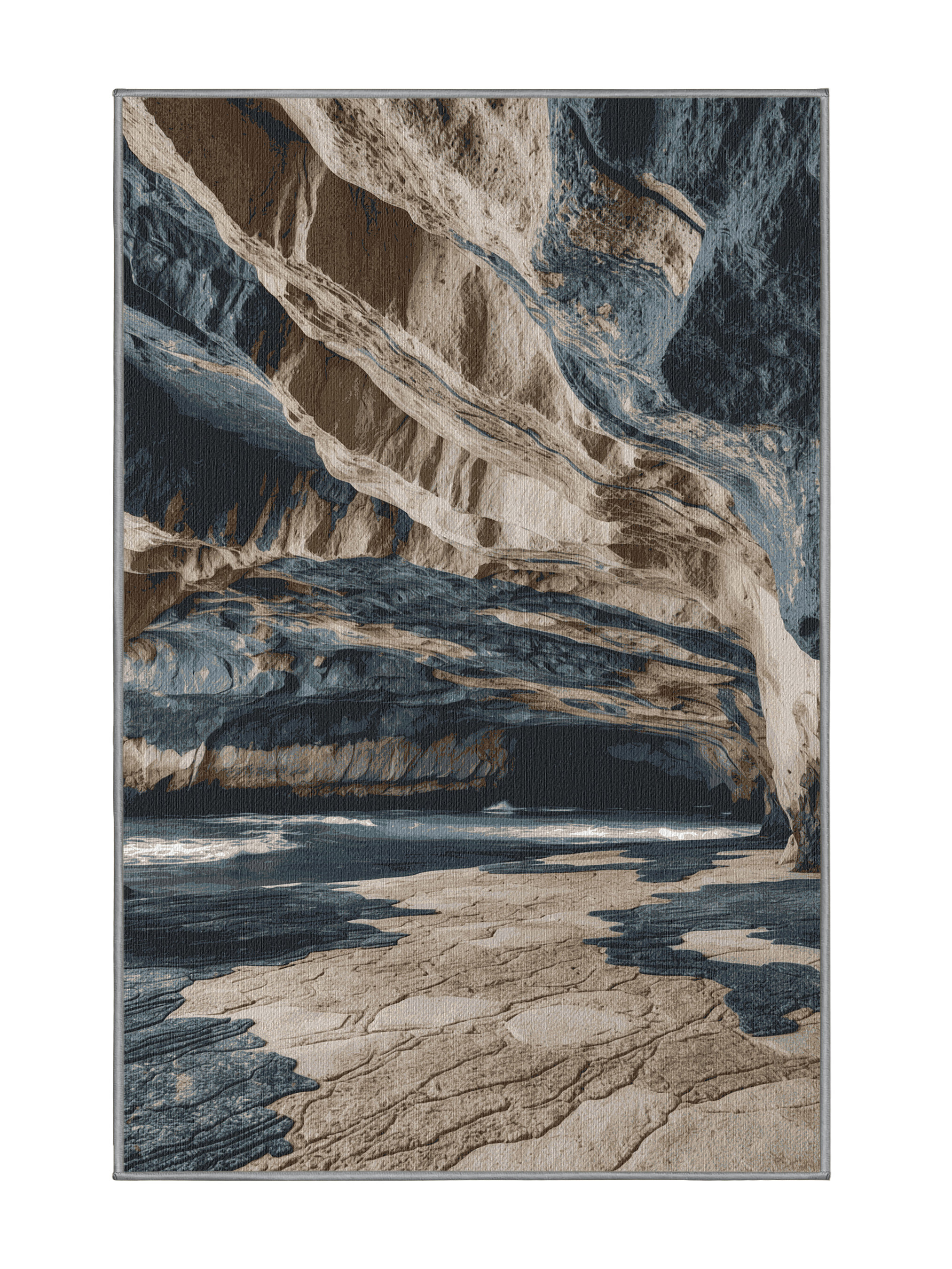 Rosecliff Heights Washable Coastal Cave Coastal Area Rug | Wayfair