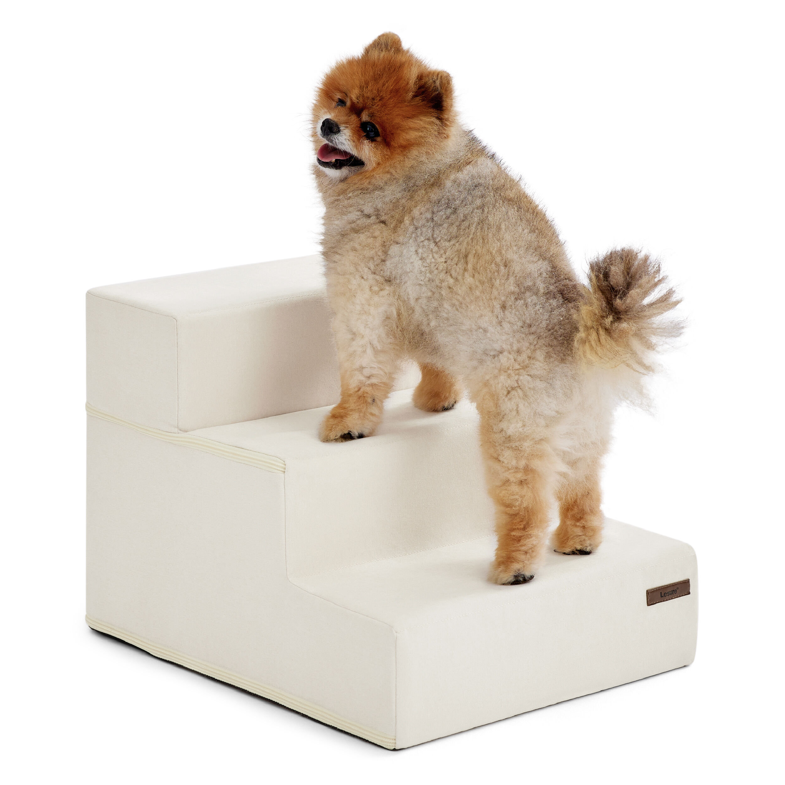 Lesure Dog Stairs for Small Dogs and Cats Pet Steps Ramp for Bed and Couch with CertiPUR-US ...