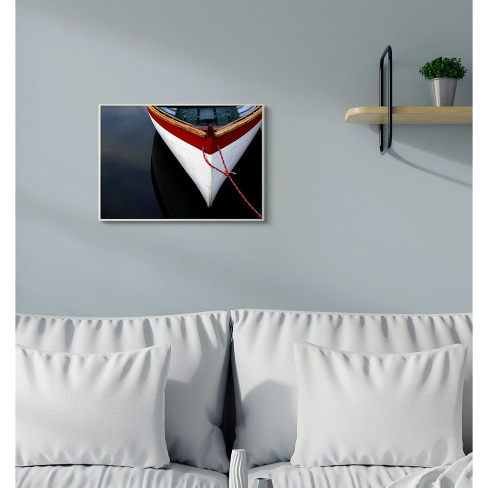 Breakwater Bay 'Bow of a White Wooden Docked Boat' by Anita Nowacka ...