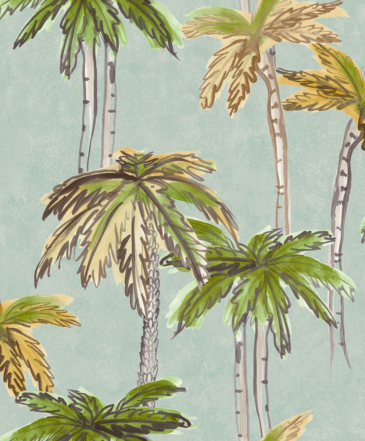 Bayou Breeze Annajean Botanical 33' L x 21" D Wallpaper Roll | Wayfair