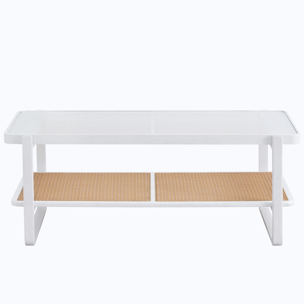 Bay Isle Home™ Modern Minimalist Double Layered Coffee Table. Glass ...