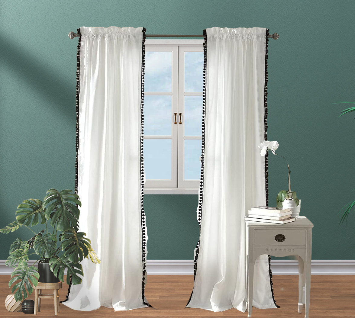 Dakota Fields Auturo Polyester Transparent Sliding Panel | Wayfair