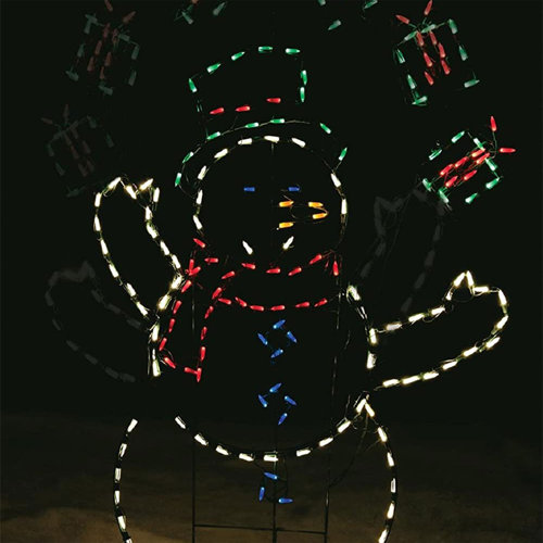 ProductWorks 60 In Pro-Line LED Animation Juggling Snowman Christmas ...