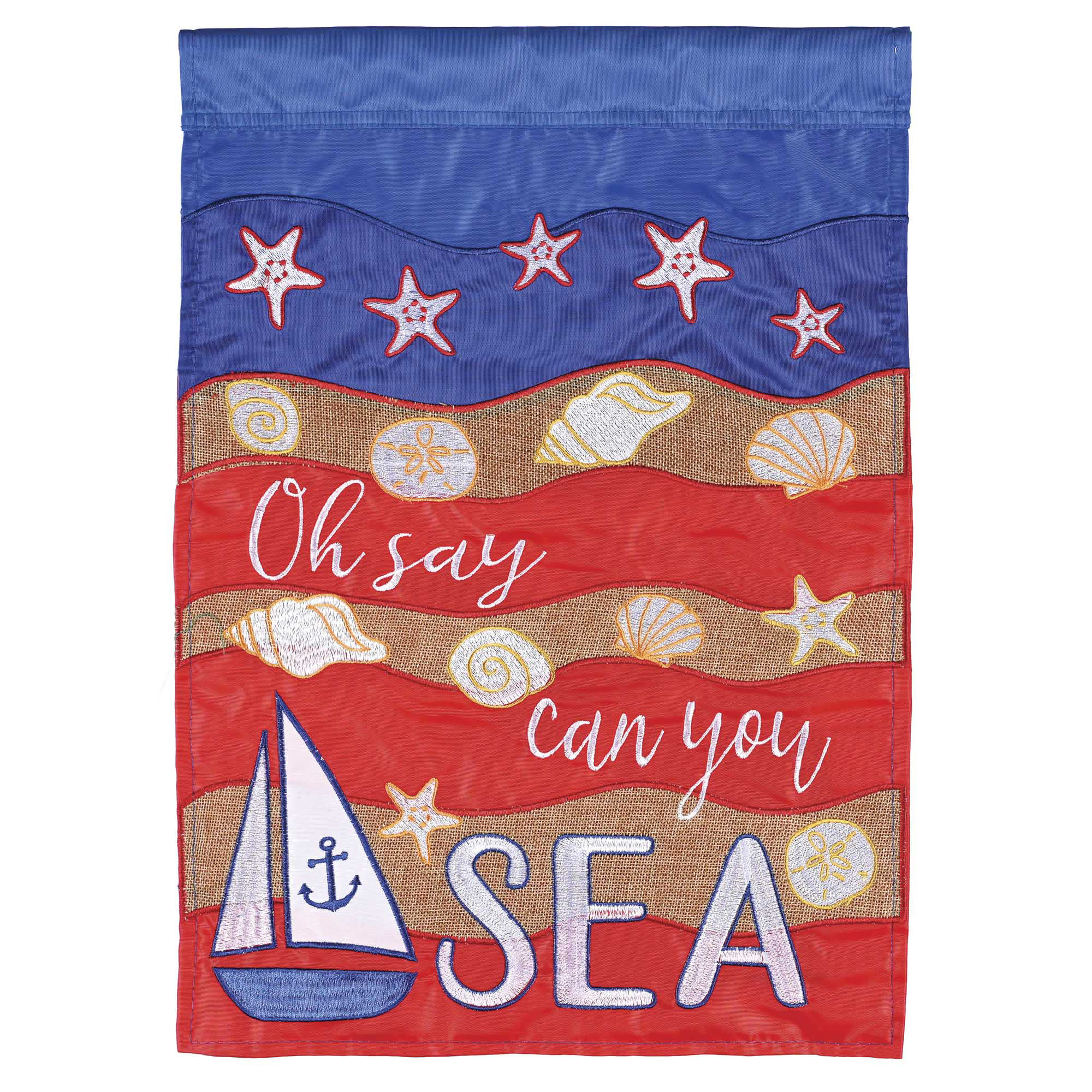 Arlmont & Co. Flag Oh Say Can You See 13x18 | Wayfair