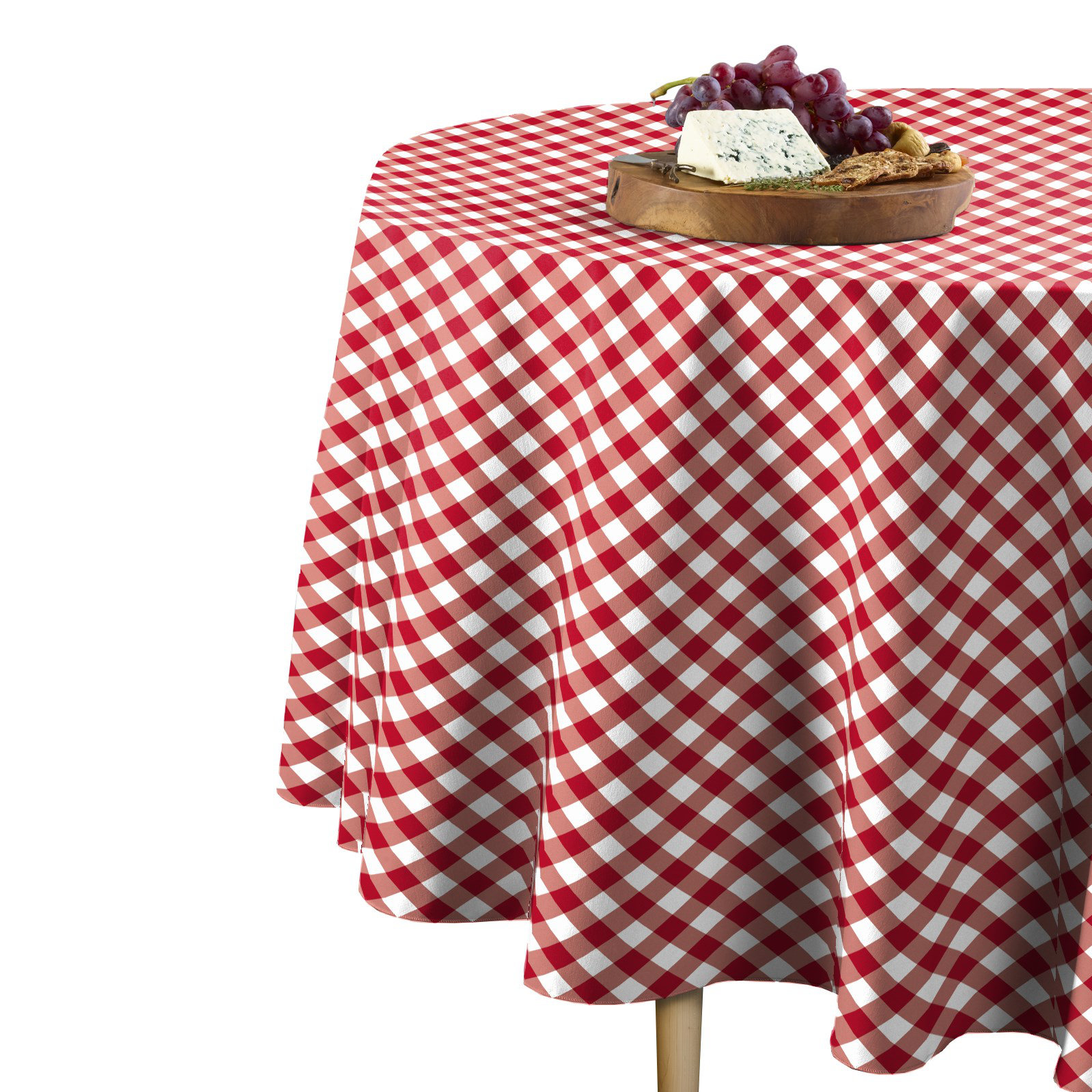 East Urban Home Gignham Check Round Tablecloth & Reviews | Wayfair