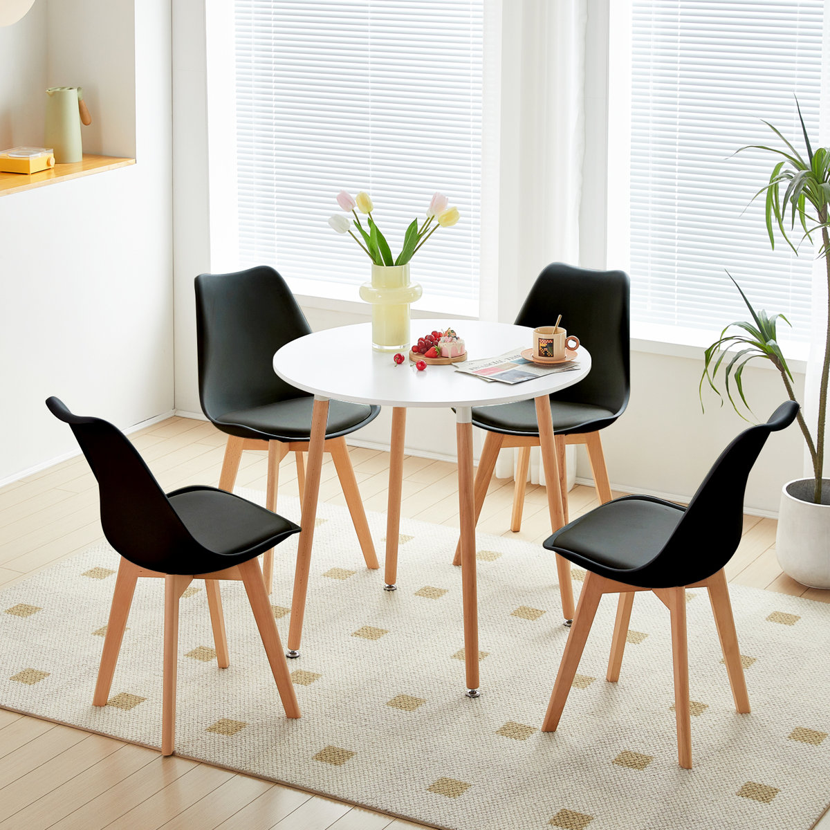 George Oliver Kentae Round 31.5'' Dining Set | Wayfair