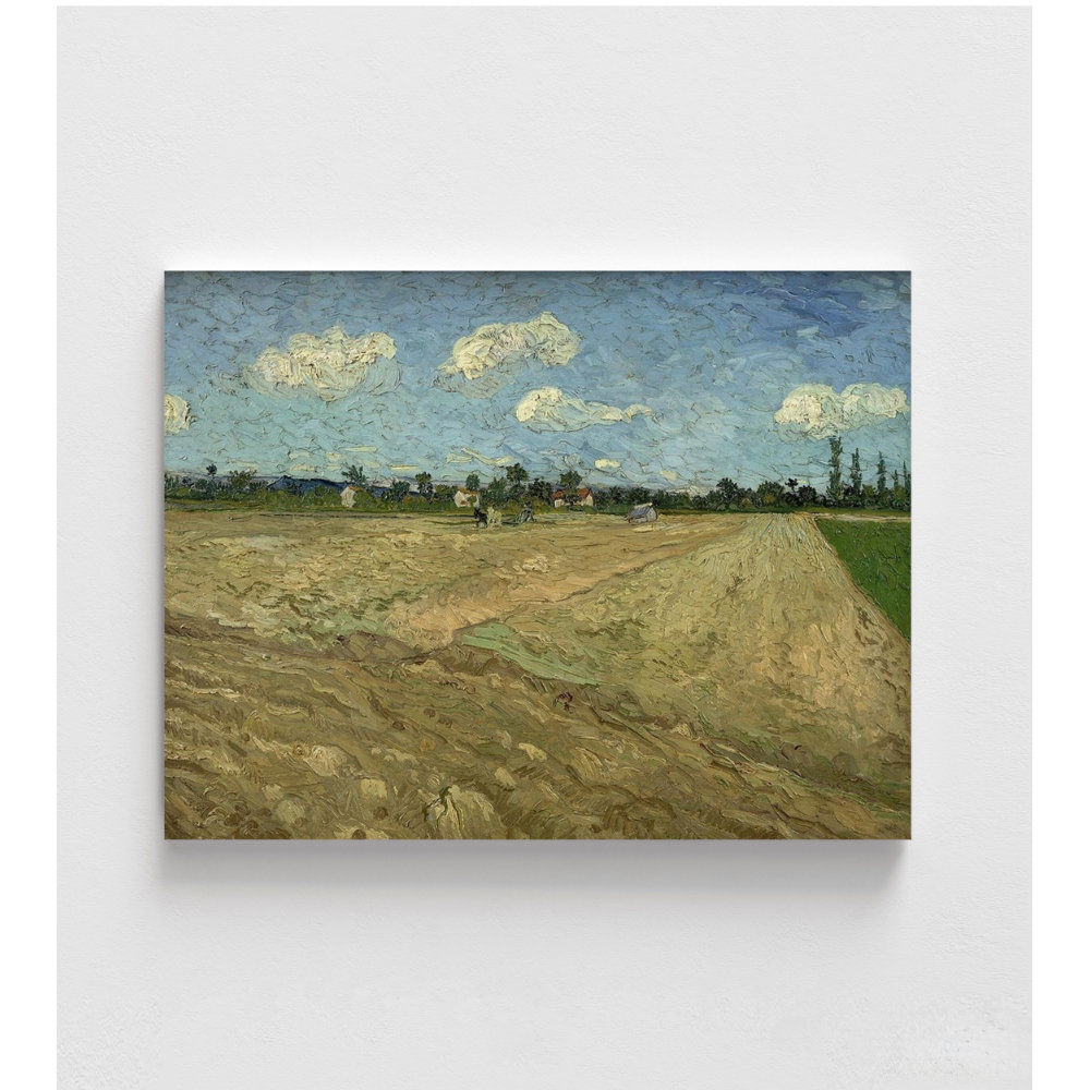 WeFrameArt Ploughed Fields By Vincent Van Gogh, The Furrows Print, Van ...