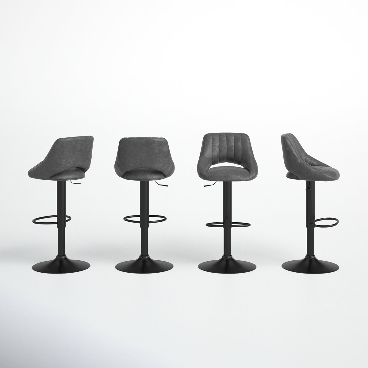 Trent Austin Design® Licon Swivel Adjustable Height Bar Stool & Reviews ...