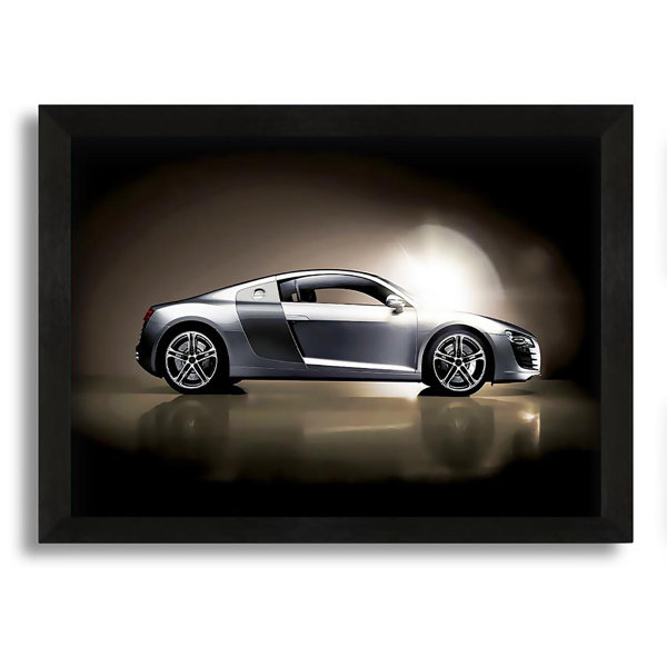 Latitude Run Audi R8 Side Profile - Single Picture Frame Print on ...