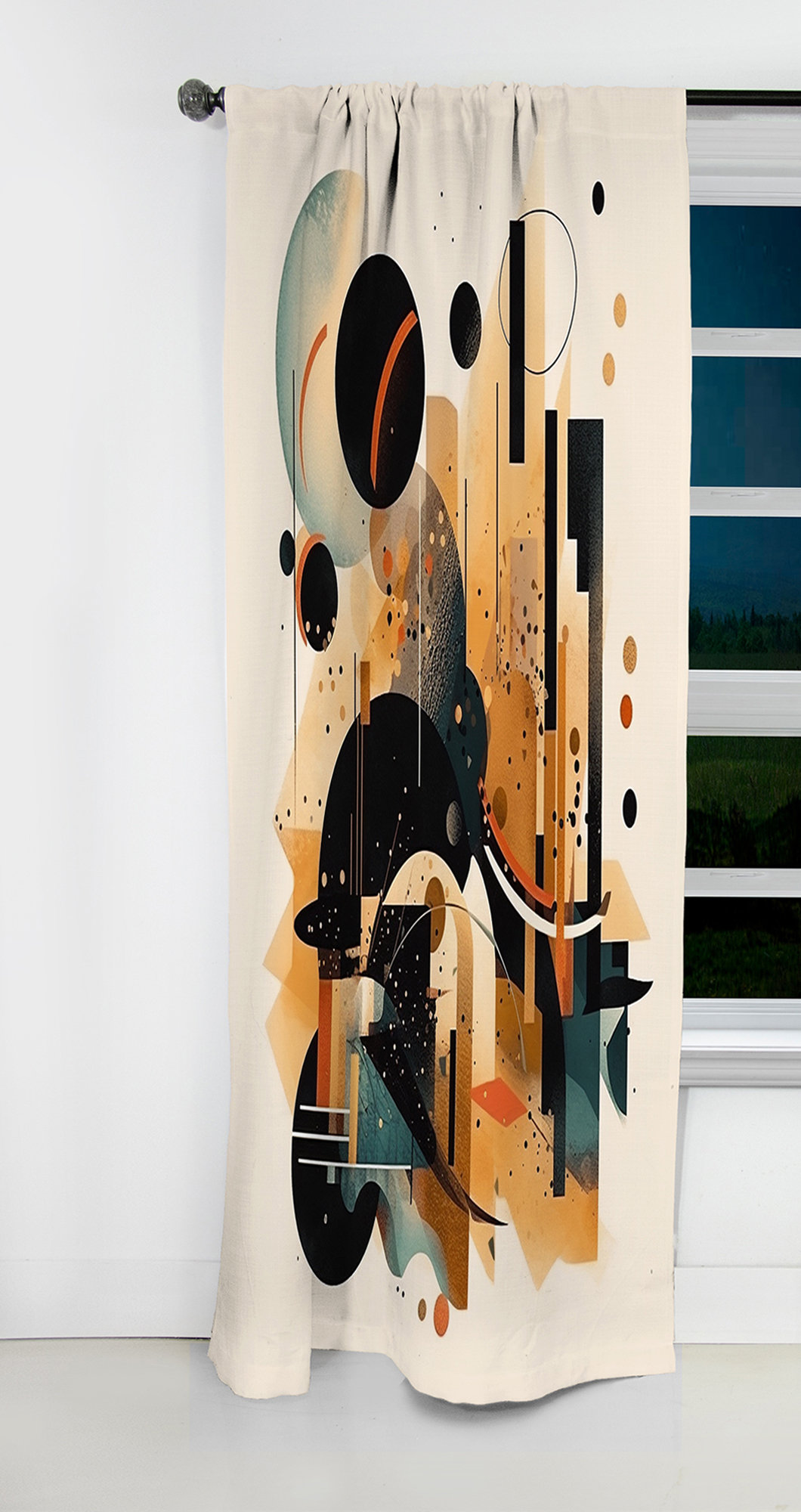 East Urban Home Truett - Minimalism Abstract Blackout Curtain - 1 ...