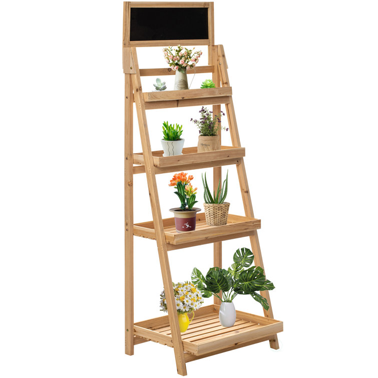 Arlmont & Co. Neeha Wood Plant Stand & Reviews | Wayfair