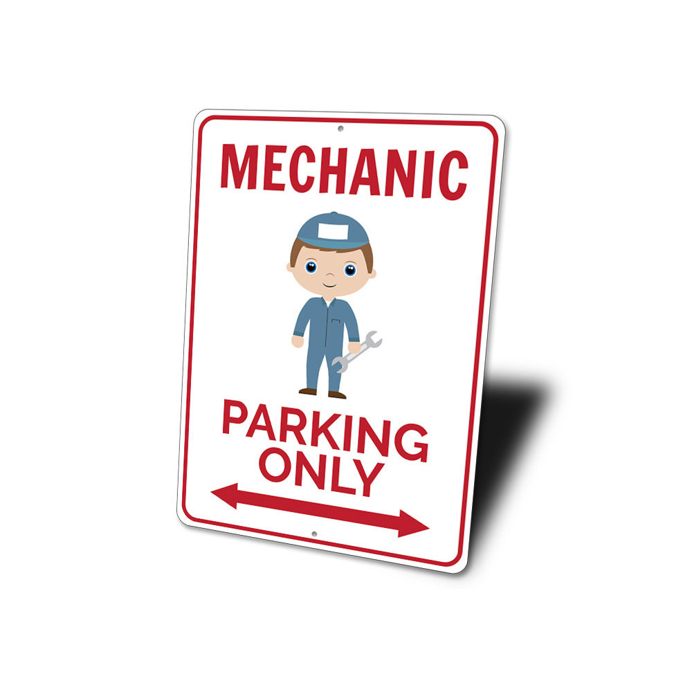 Lizton Sign Shop, Inc Mechanic Parking Aluminum Sign | Wayfair