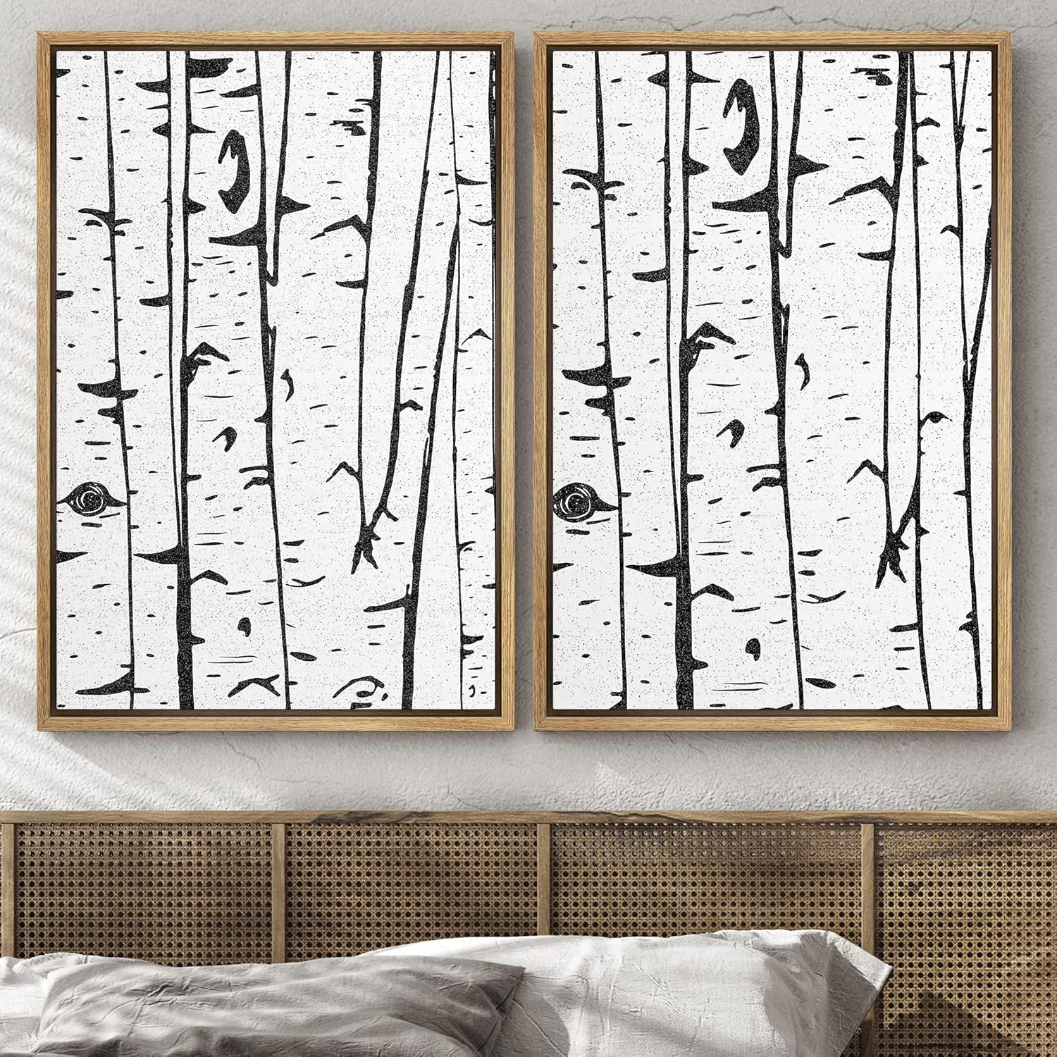 wall26 Wood Notched Tree Bark Close-Up Abstract Wilderness Minimalism ...