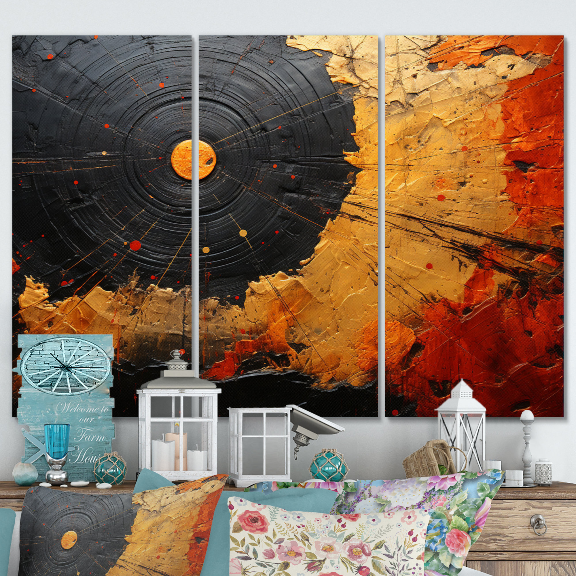 Design Art Comets Comets Cavalcade - Comets Metal Wall Decor Set | Wayfair
