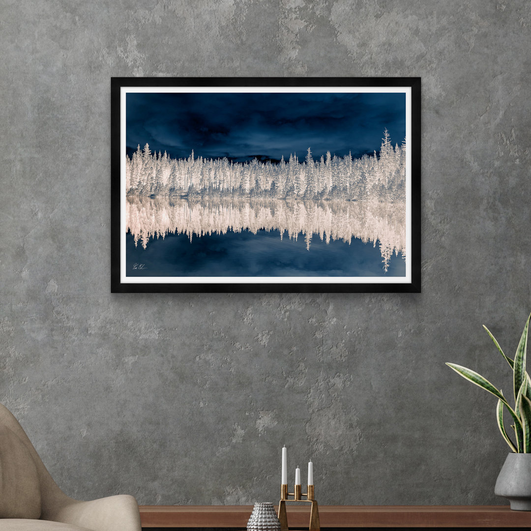Tim Klein Photography Indigo Reflective Treescape | Wayfair