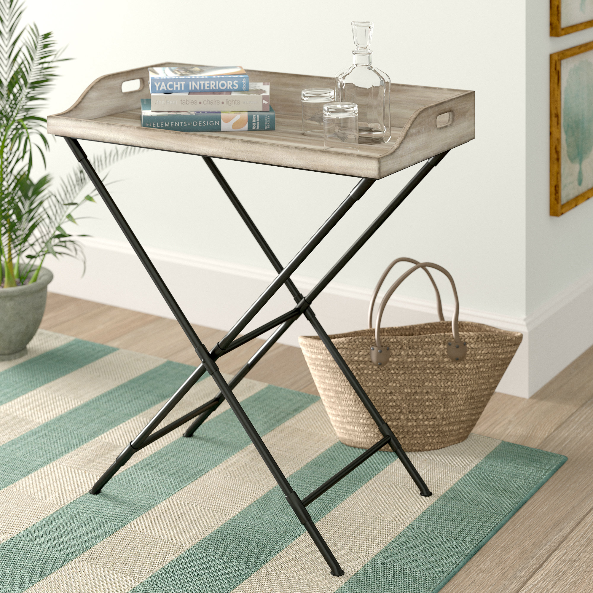 Beachcrest Home™ Edgewood Tray Table & Reviews | Wayfair