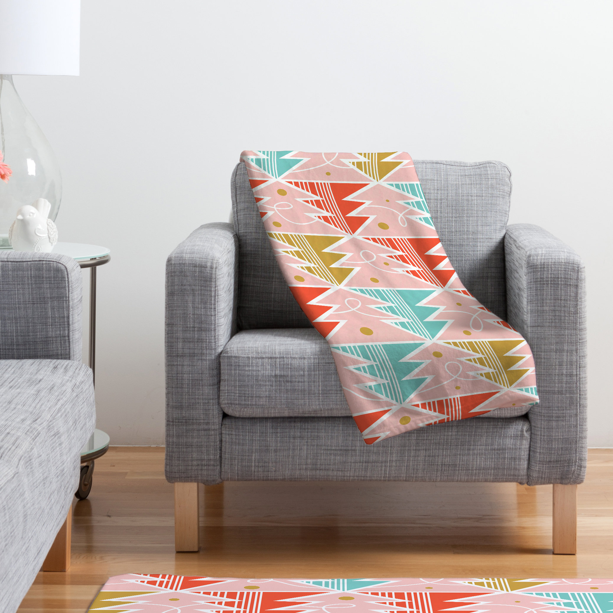 Deny Designs Heather Dutton Trim A Tree Chill Fleece Polyester Throw ...