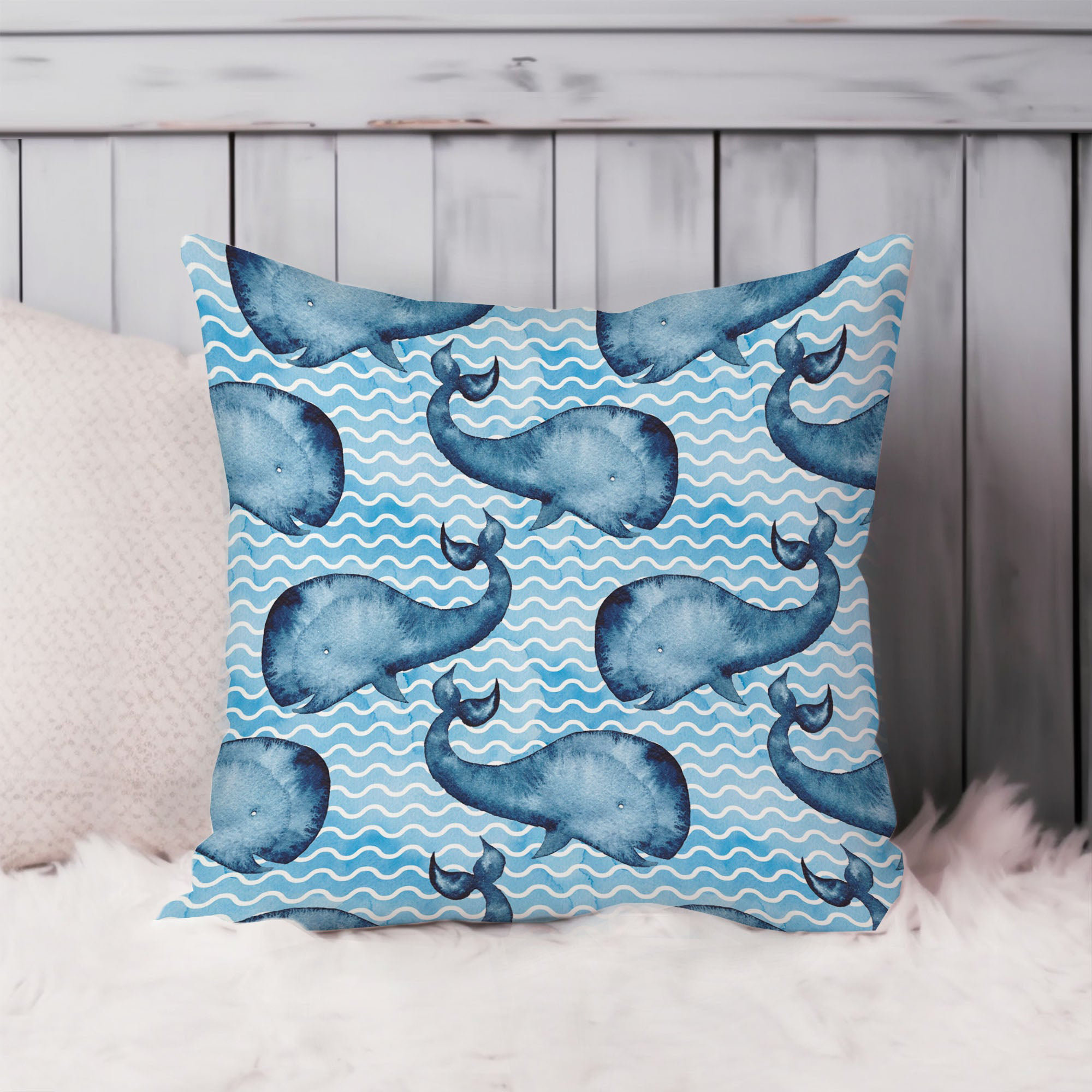 Ethan Taylor Abstract Nautical Chevron Pattern II Nautical Throw Pillow Cover | Wayfair