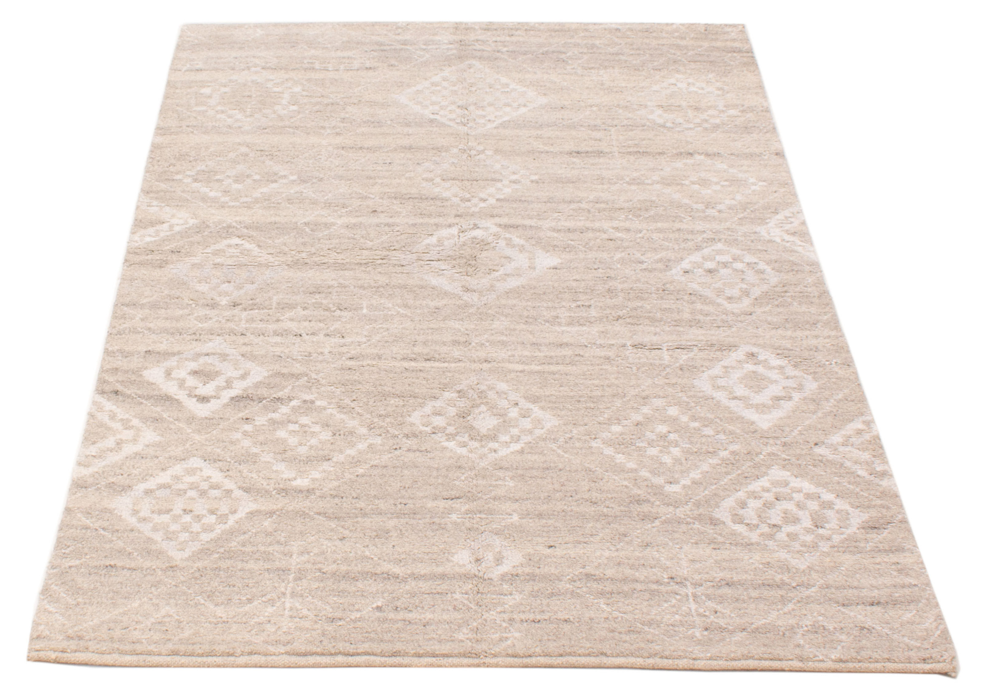 Isabelline Periheli One-of-a-Kind 5' X 8' Area Rug in Light Gray | Wayfair