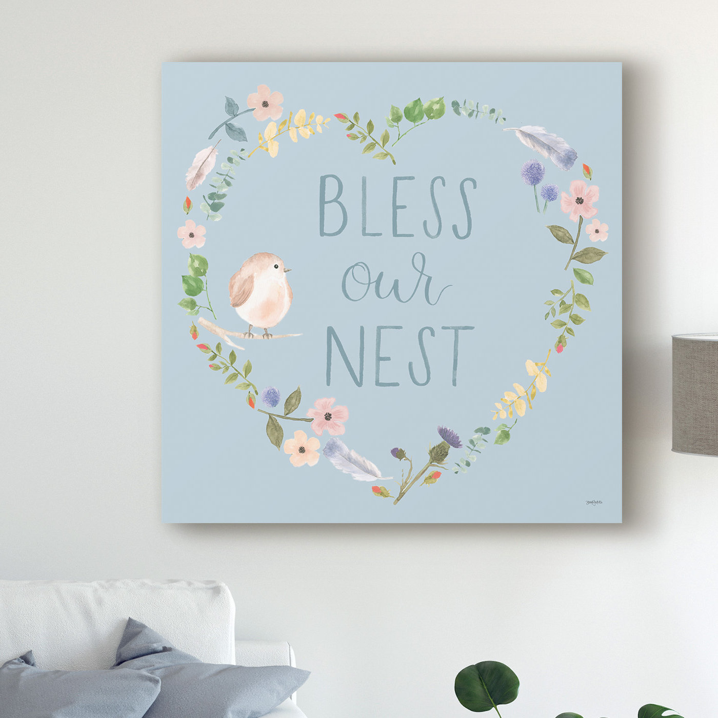 Trinx Spring Sentiments VII by Janaya Jackson - Print on Canvas | Wayfair