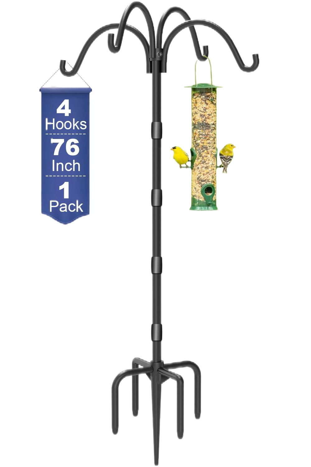 shepherds hook bird feeder