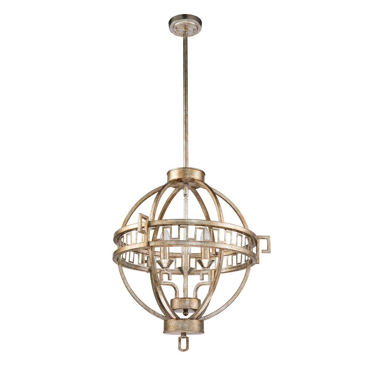 Lucas + McKearn 3 - Light Lantern Geometric LED Chandelier | Perigold