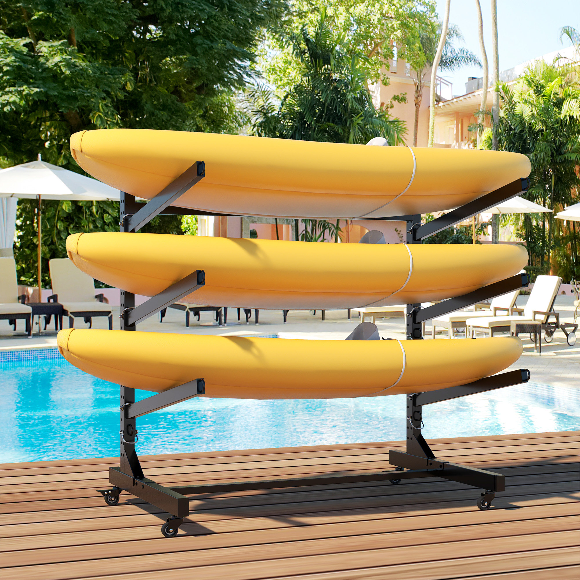 WFX Utility™ Freestanding Kayak and SUP Outdoor Storage Rack, Heavy ...