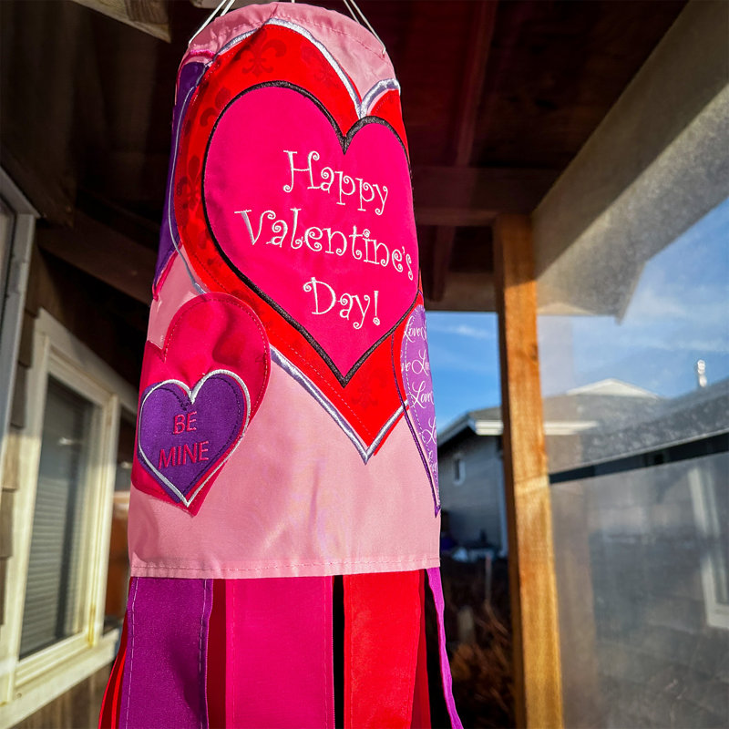 The Holiday Aisle® Valentine's Day 40" Windsock | Wayfair