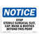 SignMission OSHA Notice - Stop Sterile Surgical Suit Cap Mask & Sign ...