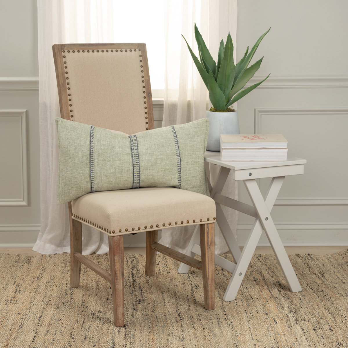 Birch Lane™ Epoch 100% Cotton Lumbar Rectangular Pillow Cover & Insert ...