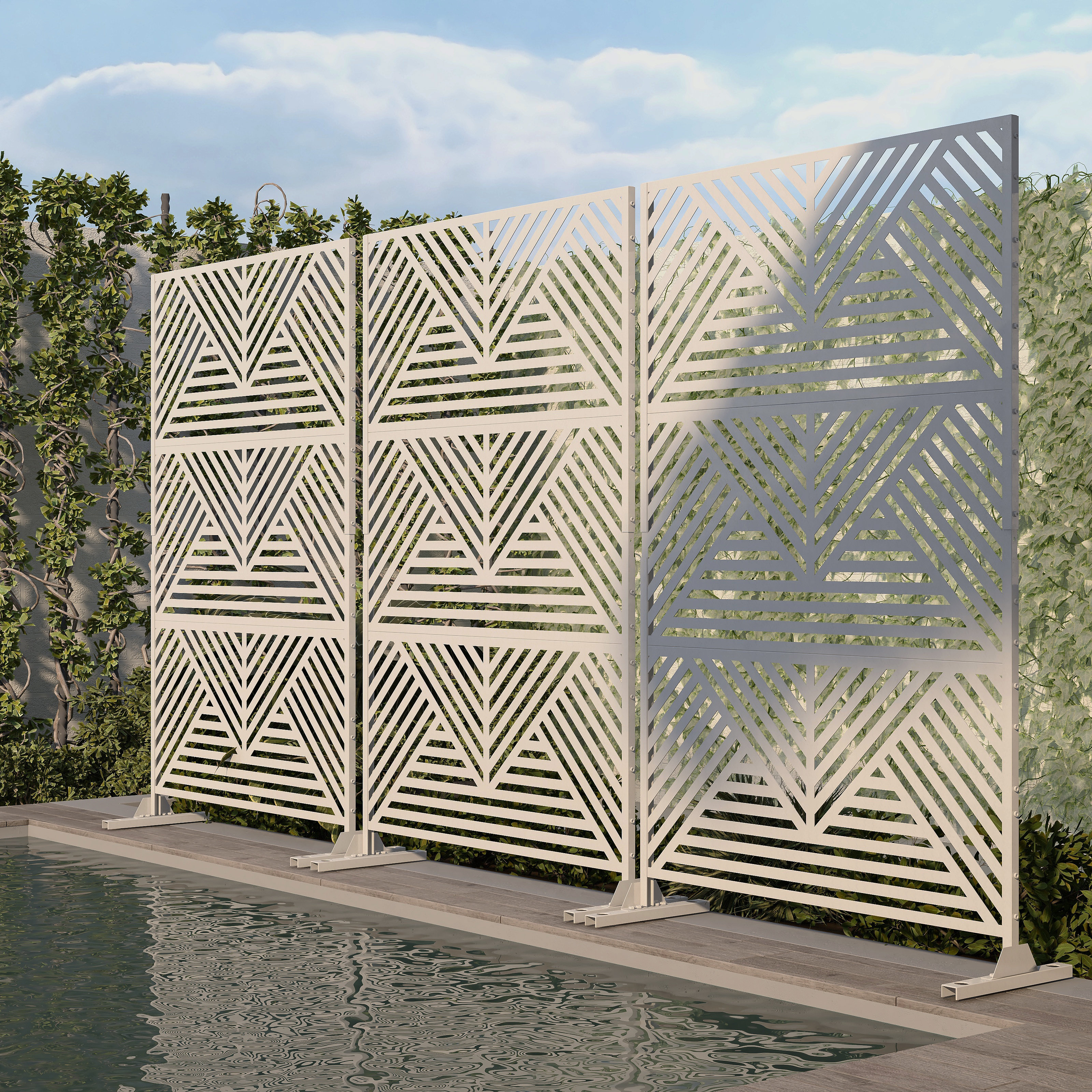 Pia Ricco Stanaford 6.33 Ft H x 3.93 Ft W Privacy Screens and ...