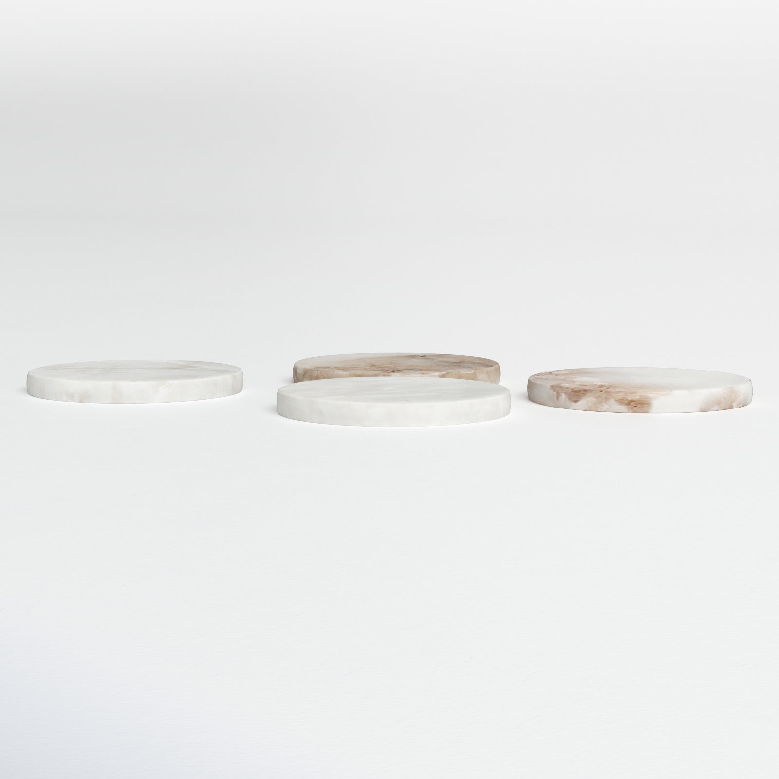 Joss & Main Set of 4 Alabaster Coaster | Wayfair