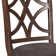 Lark Manor Arri Upholstered Side Chair in Brown and Dark Walnut (Set of ...