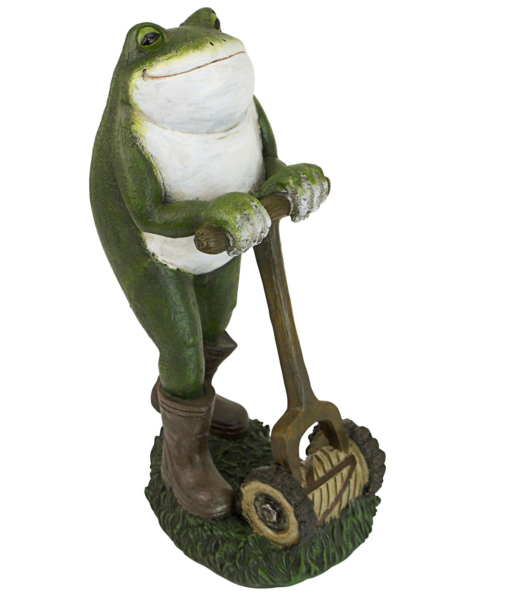 Design Toscano Moses the Garden Toad Lawn Mower Frog Statue & Reviews ...