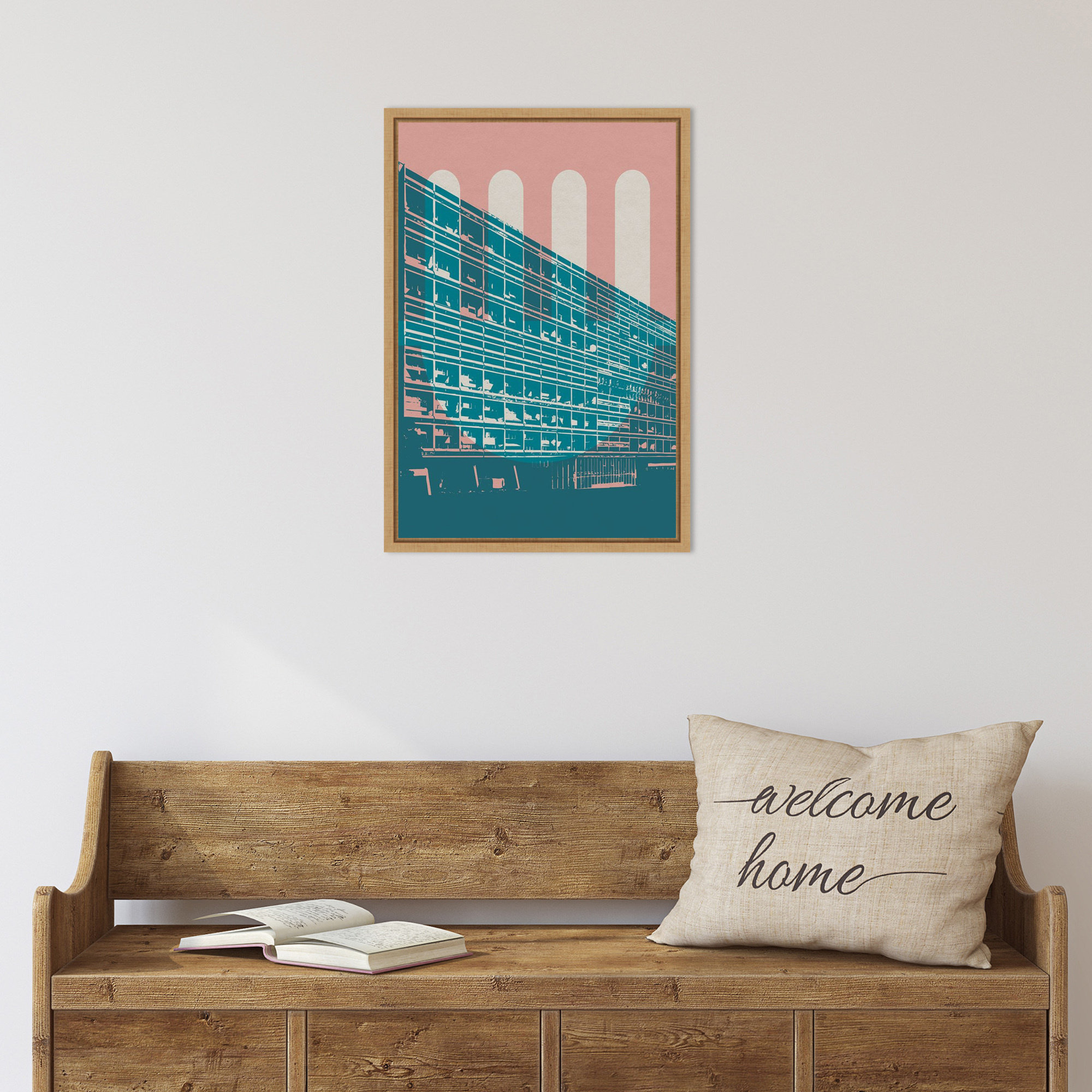 Ebern Designs Architecture V by Gary William Framed Canvas Wall Art ...