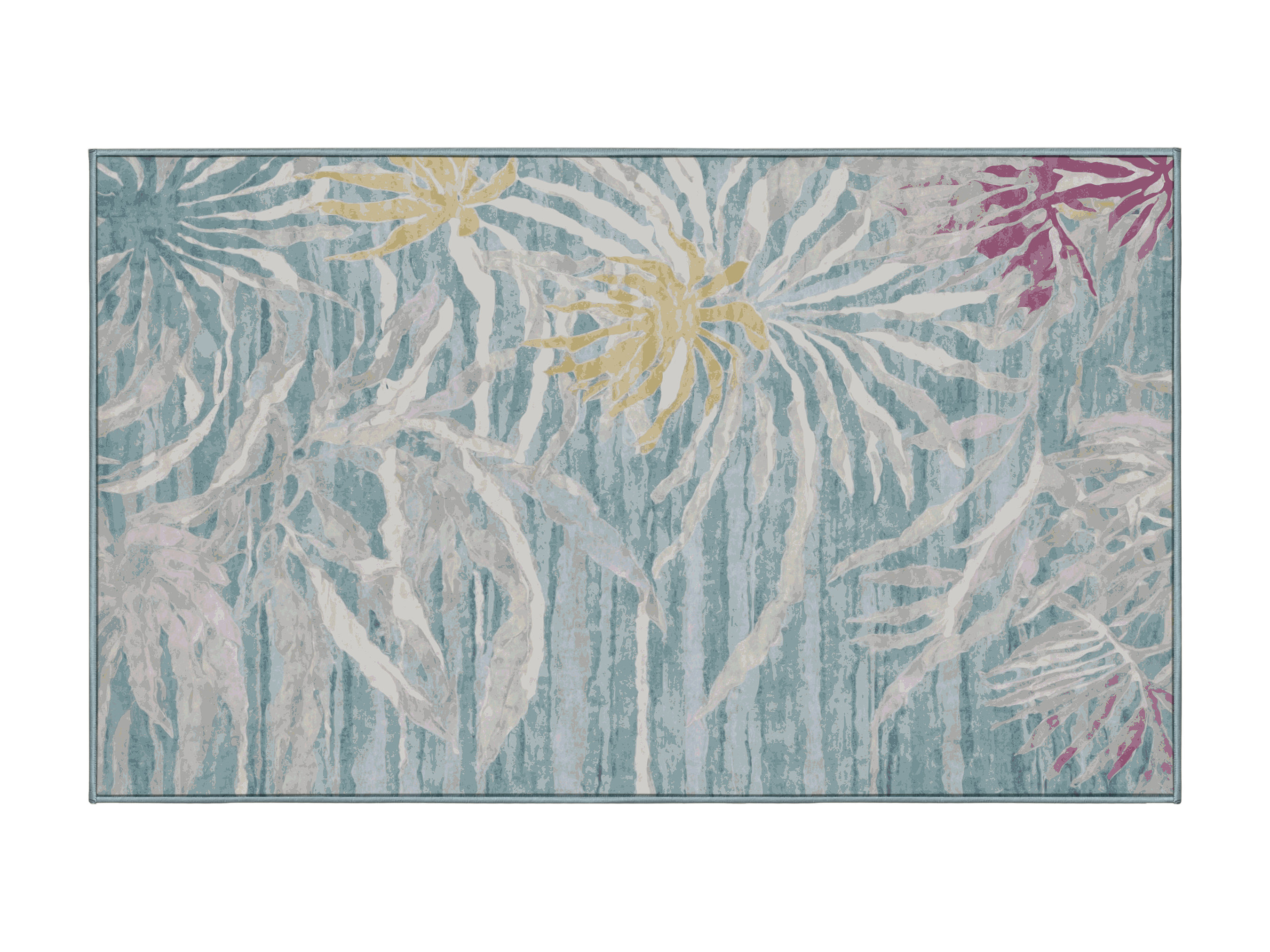 Bay Isle Home™ Machine Washable Blue Area Rug | Wayfair