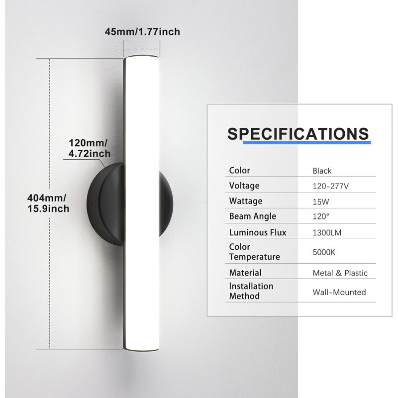 Brayden Studio® Docie LED Plug-in Corner Wall Light | Wayfair