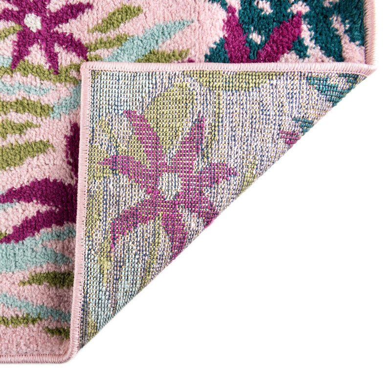 Andover Mills™ Holle Performance Pink Rug & Reviews | Wayfair
