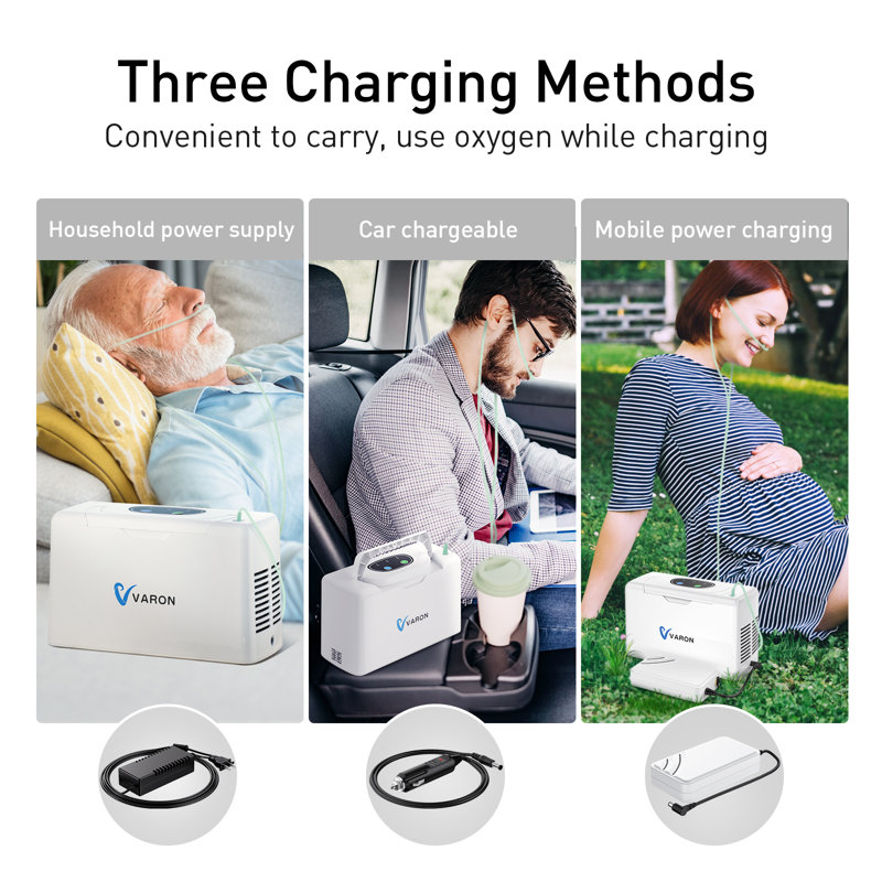 Lischwert 3L Portable Oxygen Generator 33% ox Concentracion for Home ...