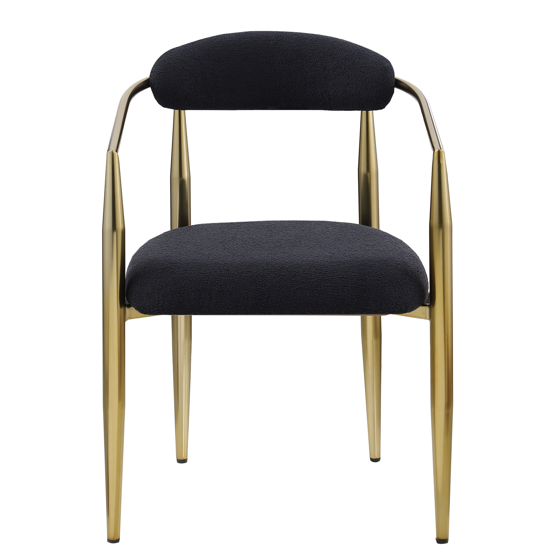 Corrigan Studio® Mid-Century Modern Dining Chairs Pair, Round With Soft ...