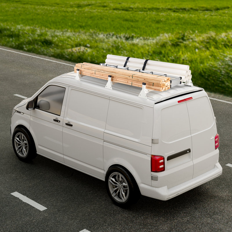 17 Stories Trailer Ladder Rack Van Roof Rack for Ford Transit 150, 250 ...